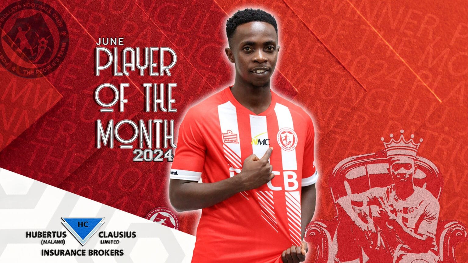 Mwaungulu named June Player of the Month - FCB Nyasa Big Bullets FC